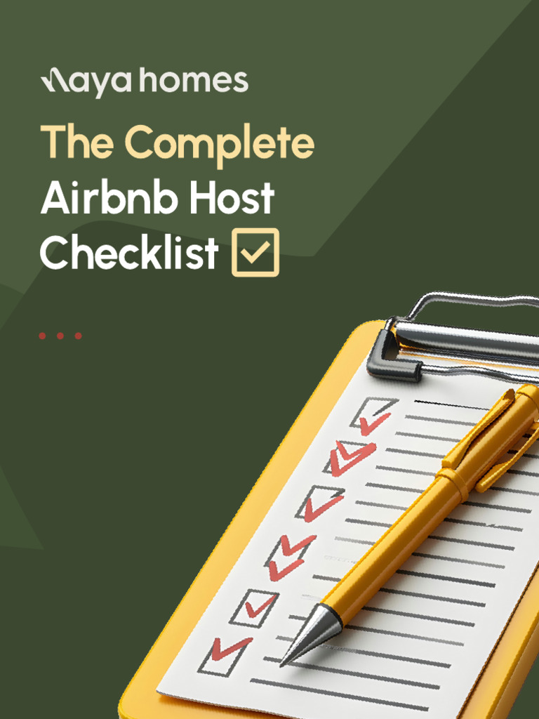 Airbnb Host Checklist | PDF | Bathroom | Tableware
