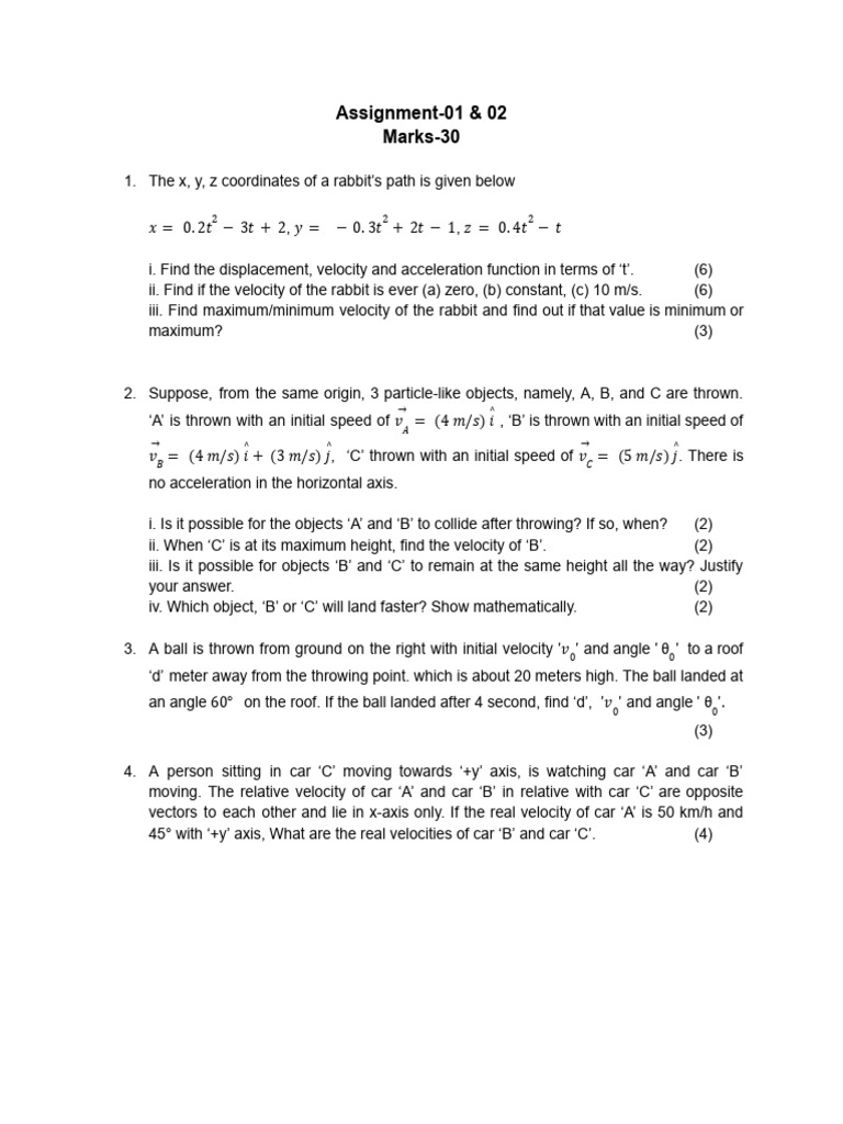 Assignment 1&2 | PDF