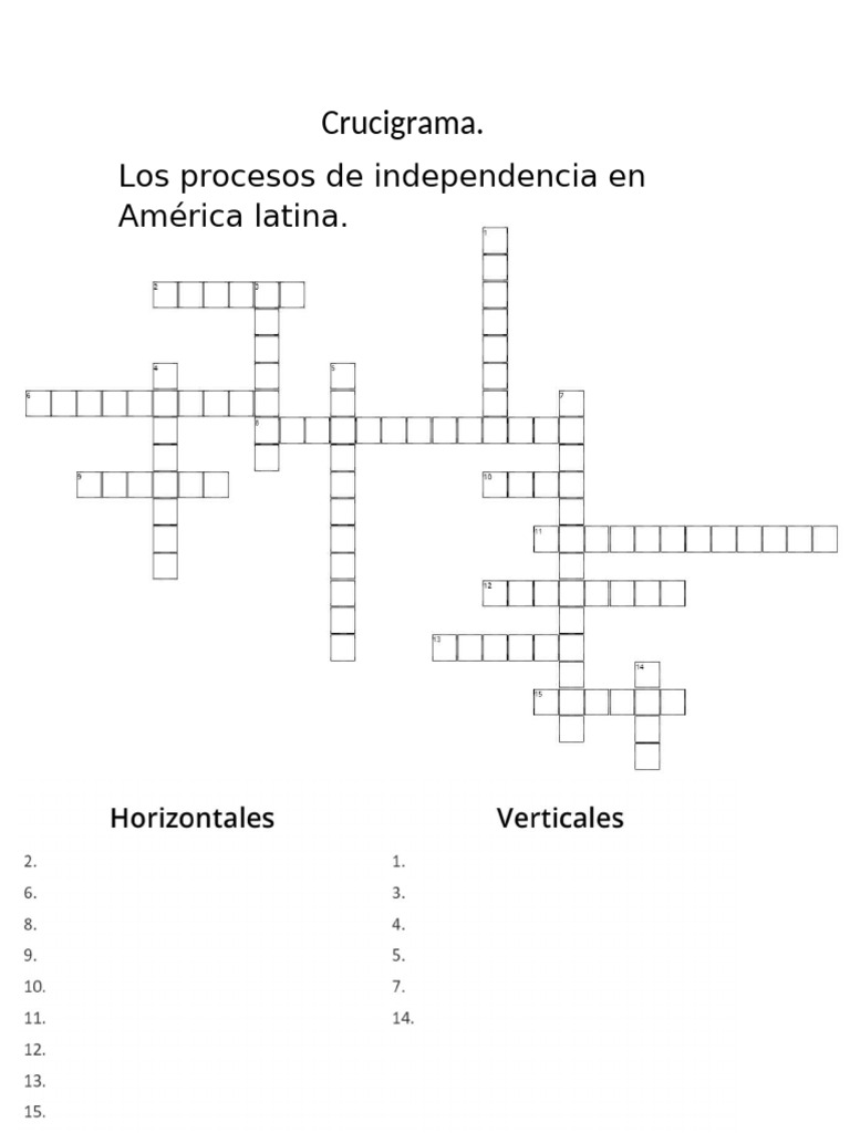 crucigram 2 para alumnos | PDF