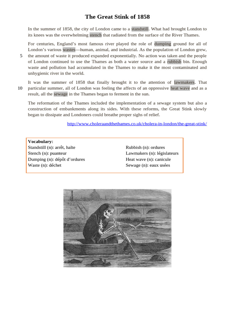 Great Stink 2 | PDF | Environmental Science | Pollution