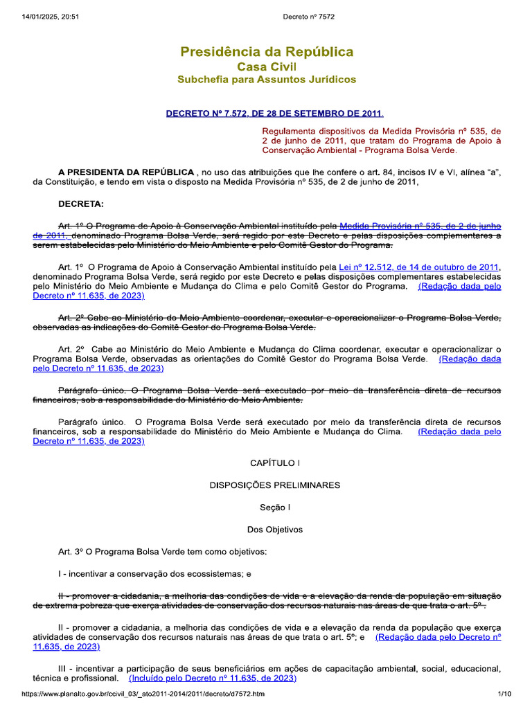 Decreto 7572-2011 | PDF