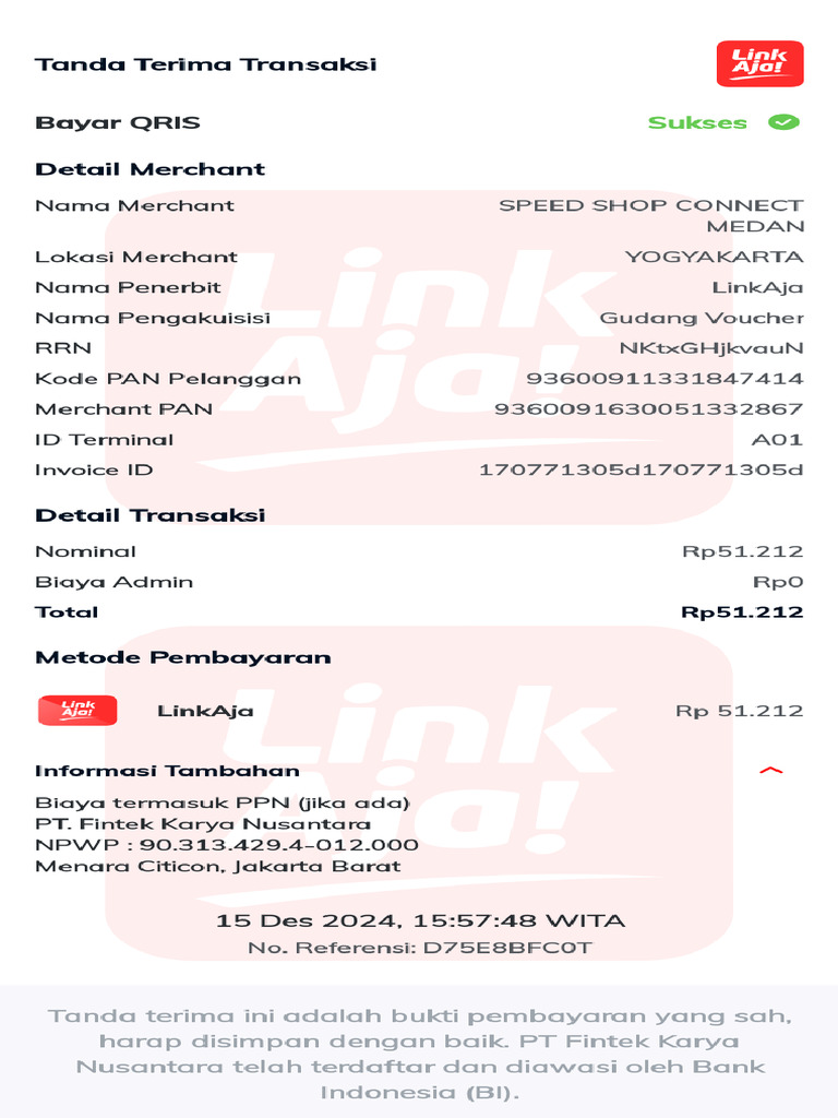 LinkAja_RECEIPT_20241215_160332_20241215_160332 | PDF