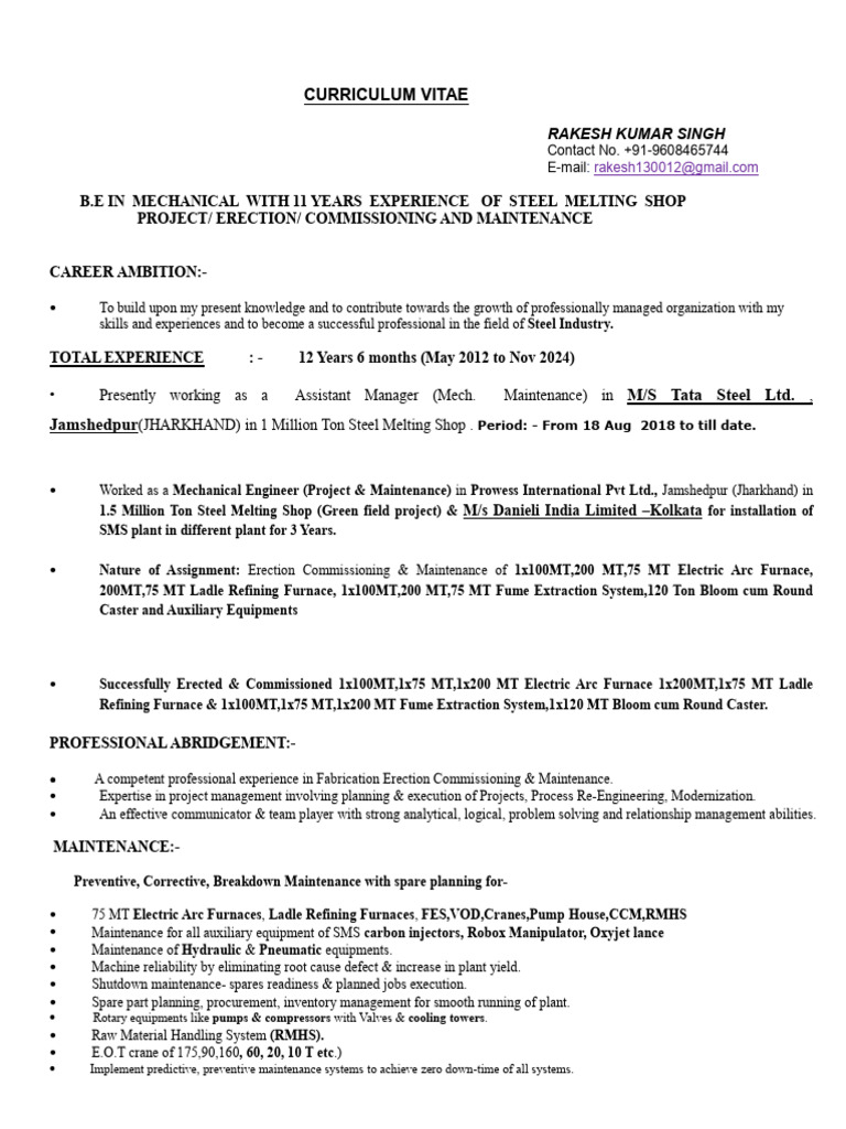 Rakesh Kumar Singh | PDF | Engineering | Automation