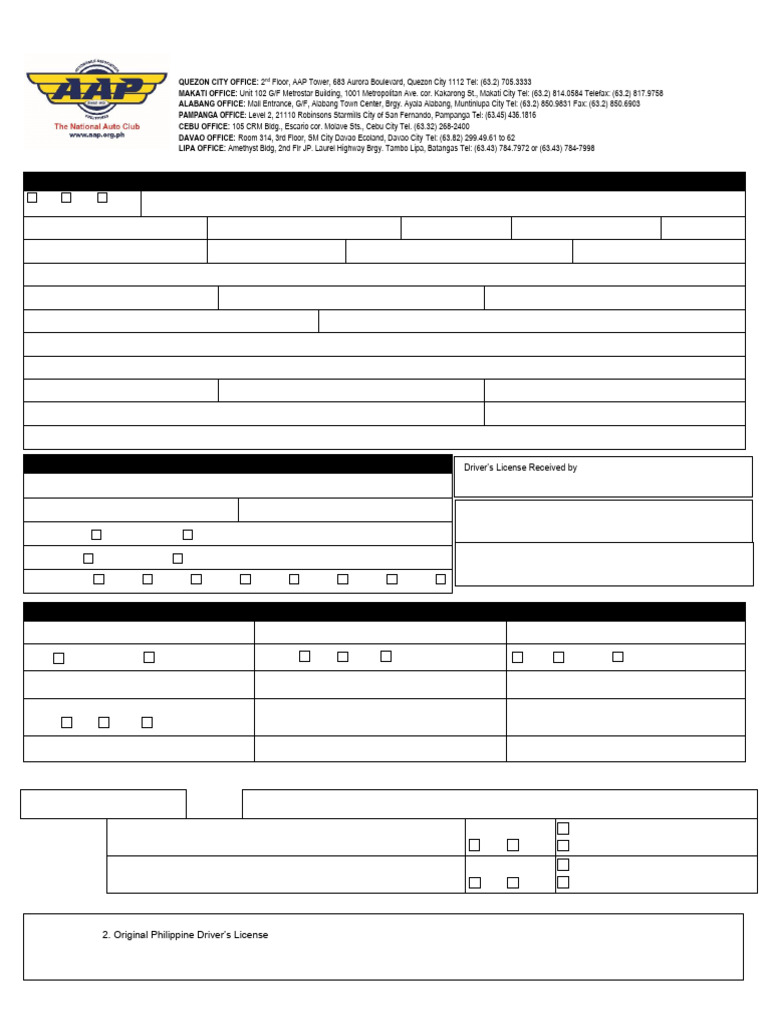 Philippine International Driving Permit Application | PDF | Government ...