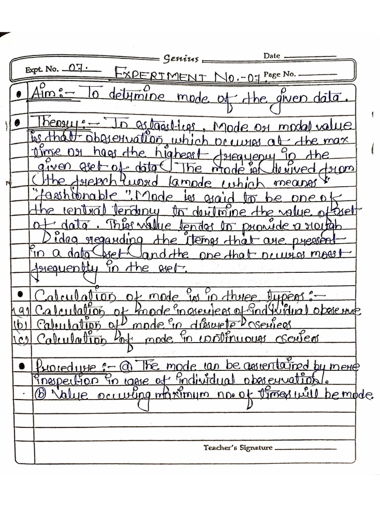 Exp 7 Mode Tushar | PDF