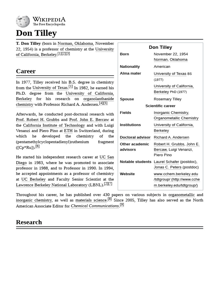 Don_Tilley | PDF | Chemistry