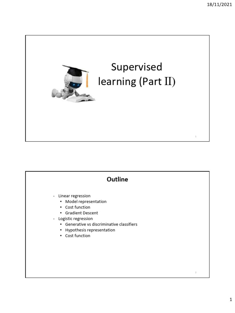 Supervised Learning Part2 | PDF | Statistical Classification | Regression Analysis
