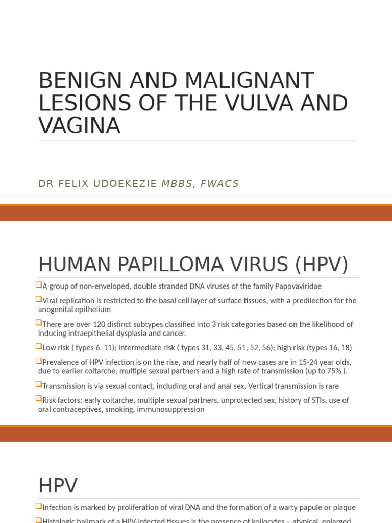 Benign and Malignant Lesions of The Vulva and - 080341 | PDF | Cervical ...