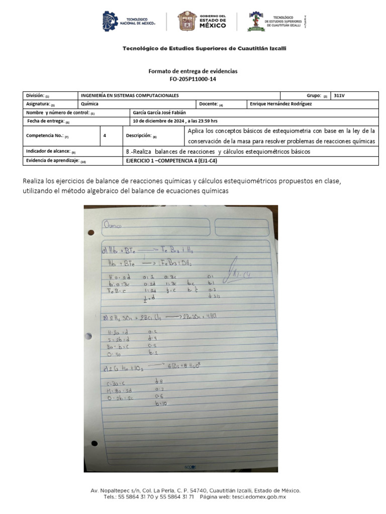 311V-Ejercicio 1 - Comp 4 (EJ1-C4) - 2024-2 | PDF