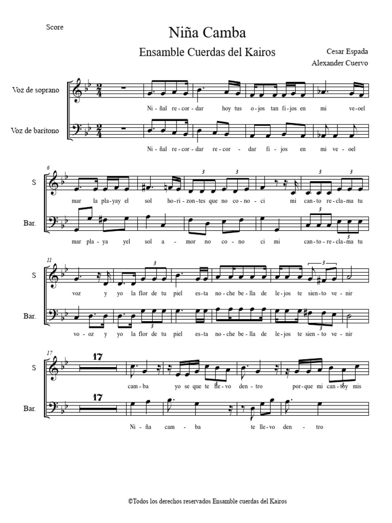 Voces Niña Camba. | PDF | Música vocal | Canto