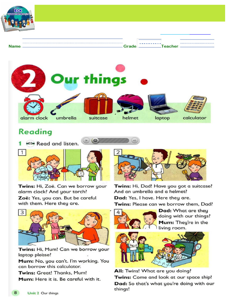 Reading and Writing (Our Things) | PDF
