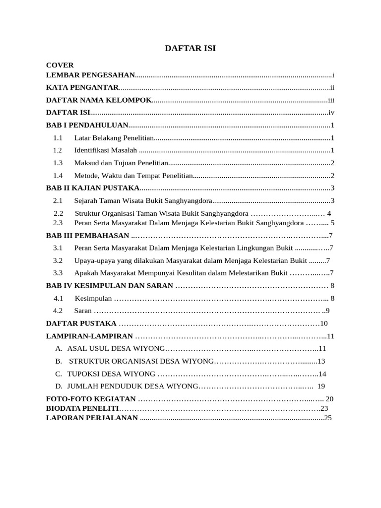 Daftar Isi | PDF