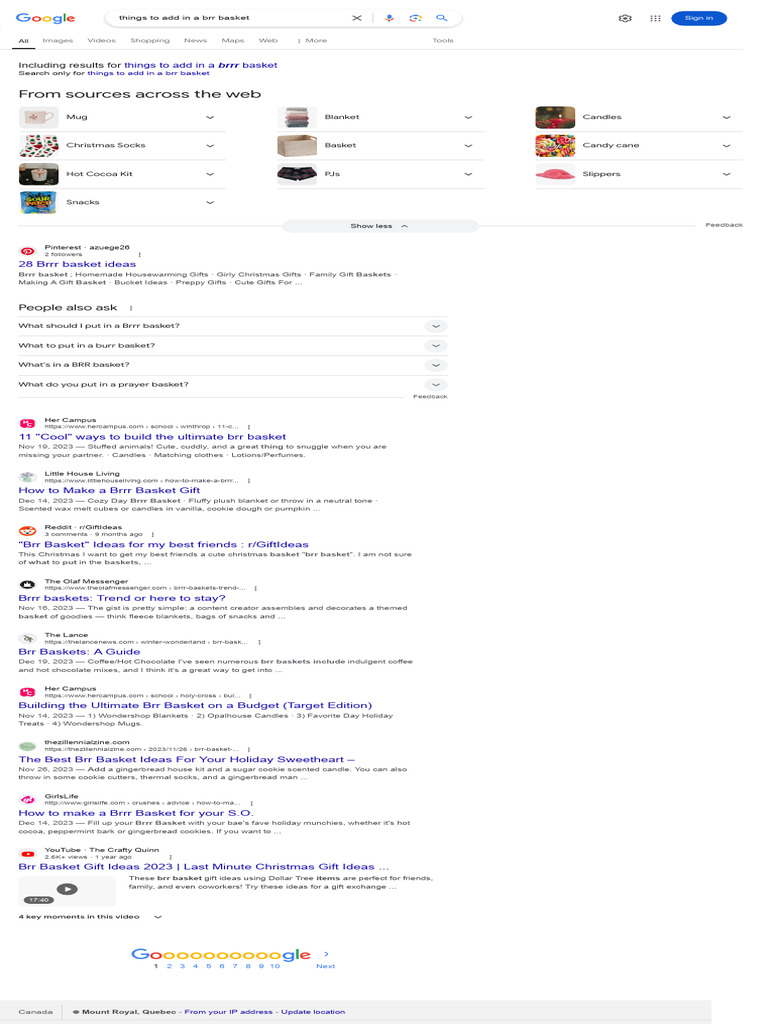 Things To Add in A BRR Basket - Google Search | PDF