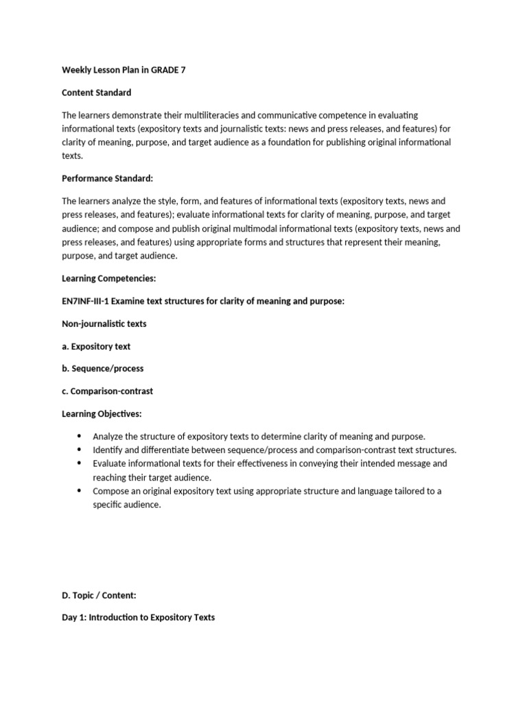 LESSONPLAN-G7&8 | PDF | Reading Comprehension | Propaganda