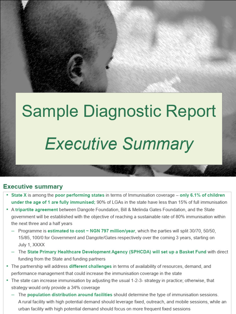 Diagnostic Report on Immunisation in State X | PDF | Capital Expenditure