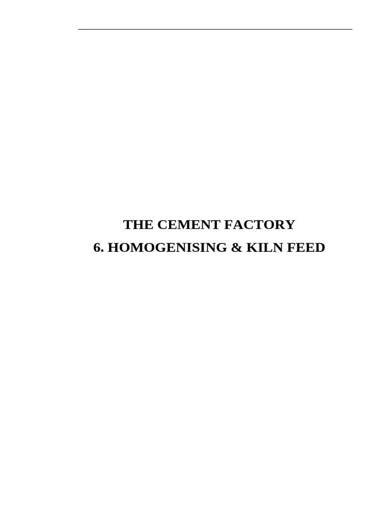 06-Homogenizing & Kiln Feed | PDF | Valve | Pump