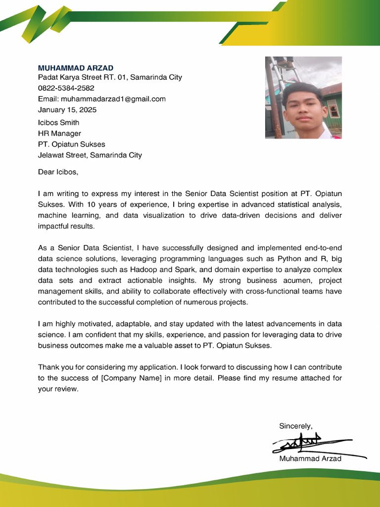 Application Later Work B Inggris | PDF