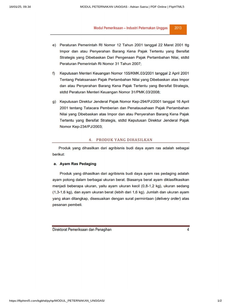 Modul Peternakan Unggas - Adrian Satria - PDF Online - Fliphtml5 | PDF