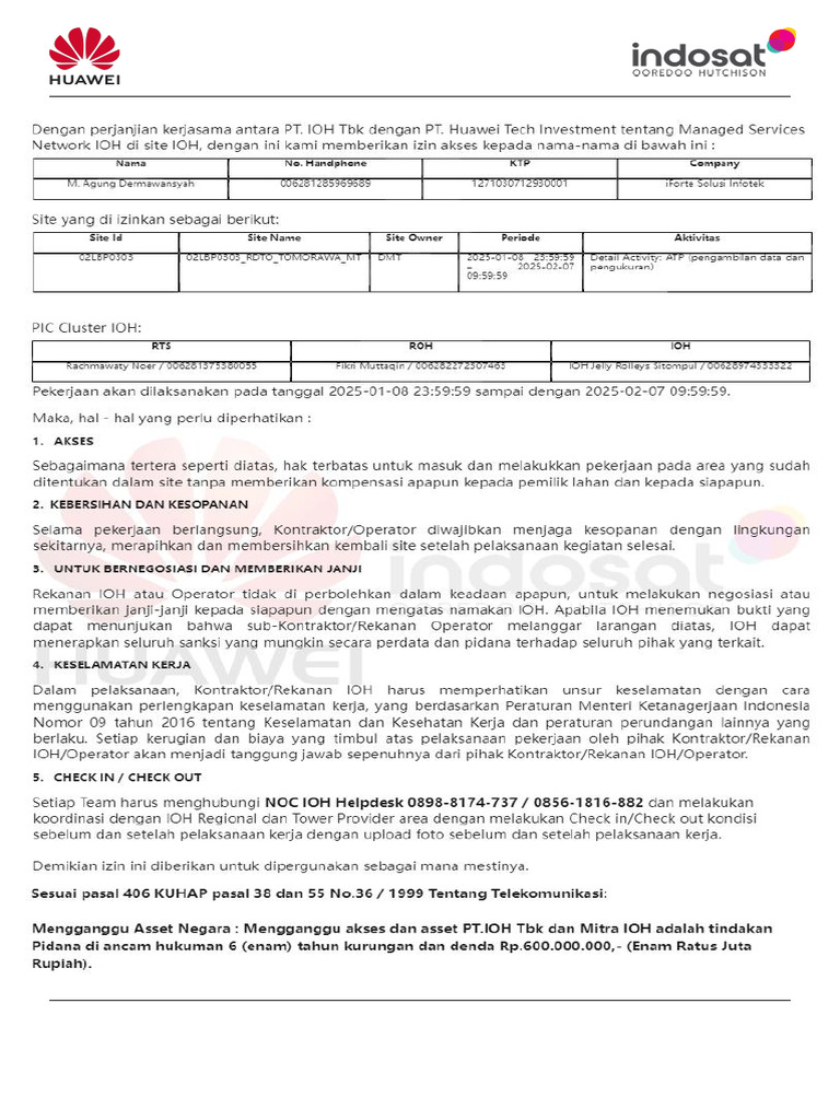 Surat Tugas for Internal Use | PDF