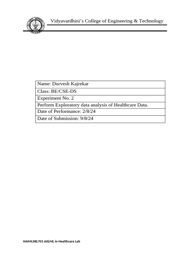 05_AIHC_Exp02 | PDF | Data Analysis | Applied Mathematics