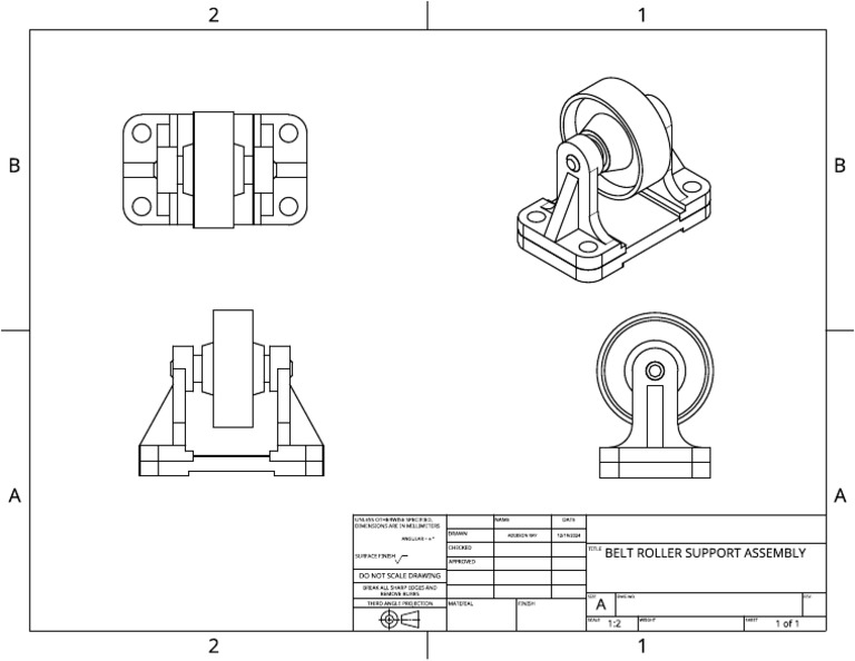 Assembly 1 Drawing 1 | PDF