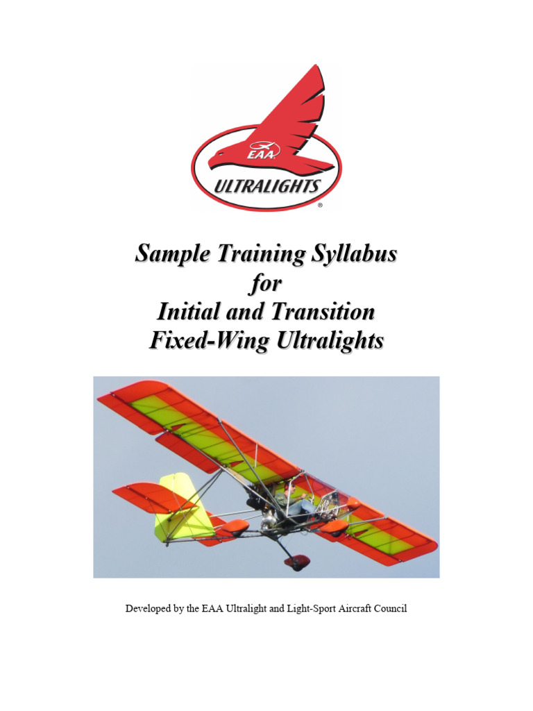 2021 EAA Fixed Wing Training Syllabus | PDF | Experimental Aircraft ...