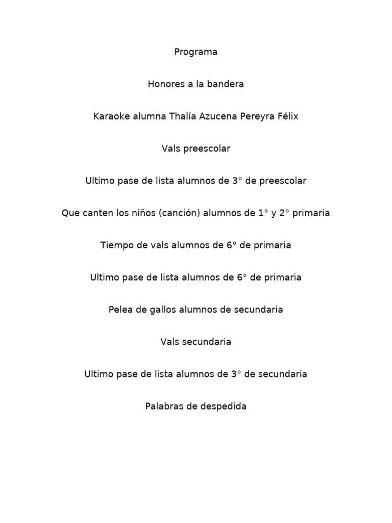 Programa 2023-2024 | PDF