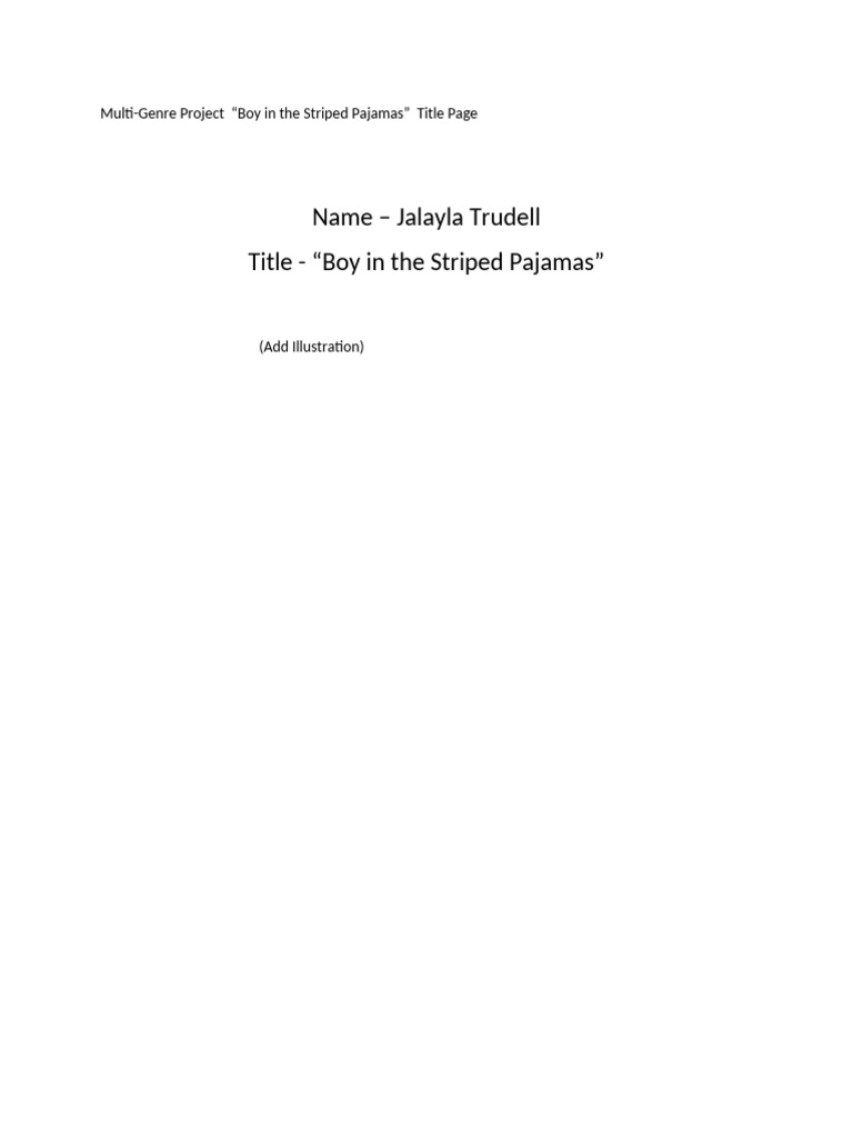 Template Multi Genre Project | PDF