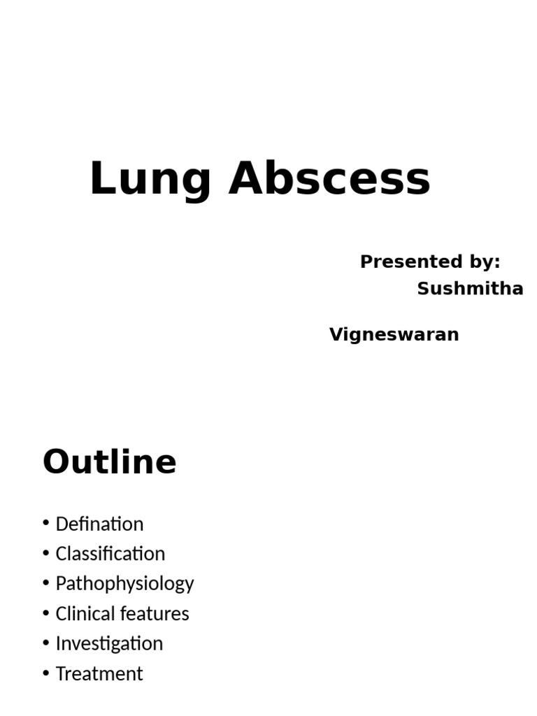 Lung Abscess | PDF