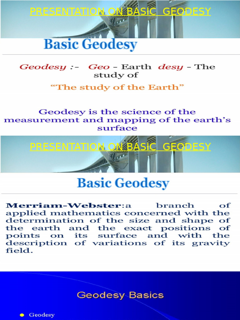 BASIC GEODESY | PDF
