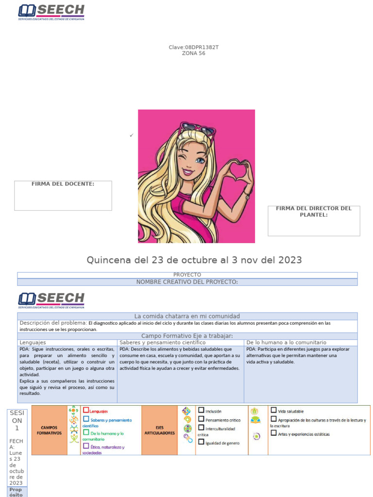 PLAN 23 OCT- 3 NOV (Autoguardado) | PDF | Alimentos | Comida chatarra