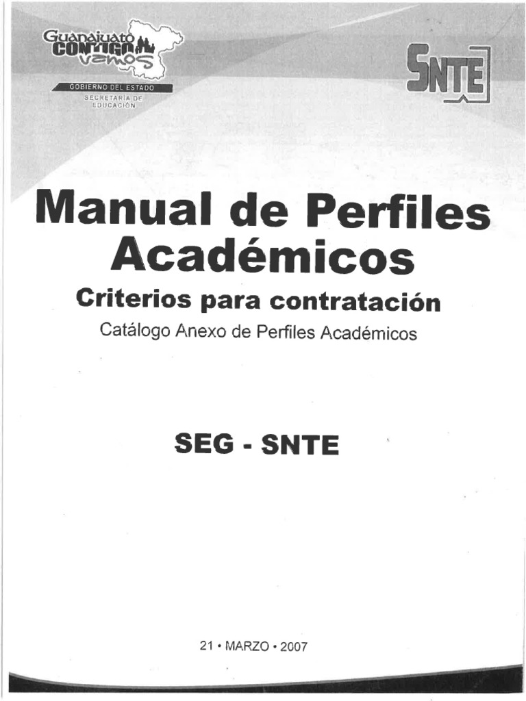 Manual para Perfiles de Contratación | PDF