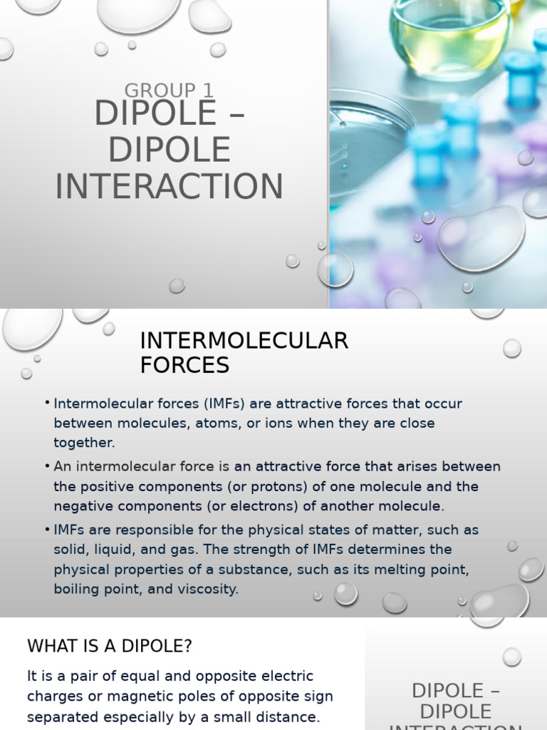 Dipole - Dipole Interaction | PDF