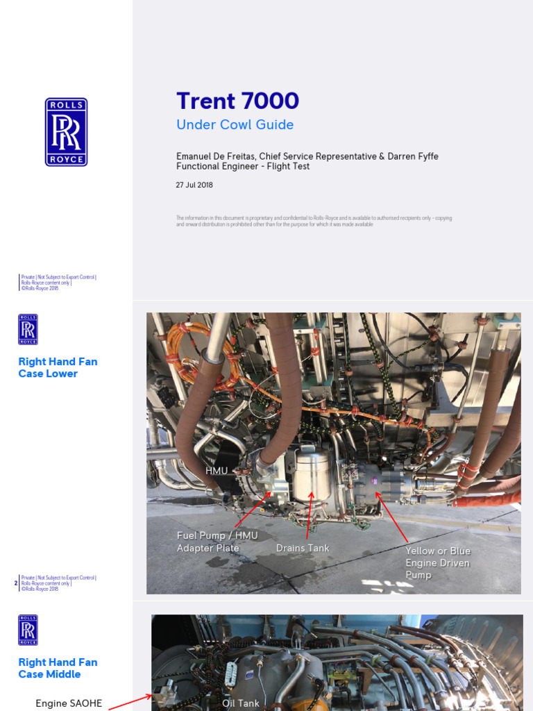 Trent 7000 Under Cowl vs01 | PDF | Pump | Valve