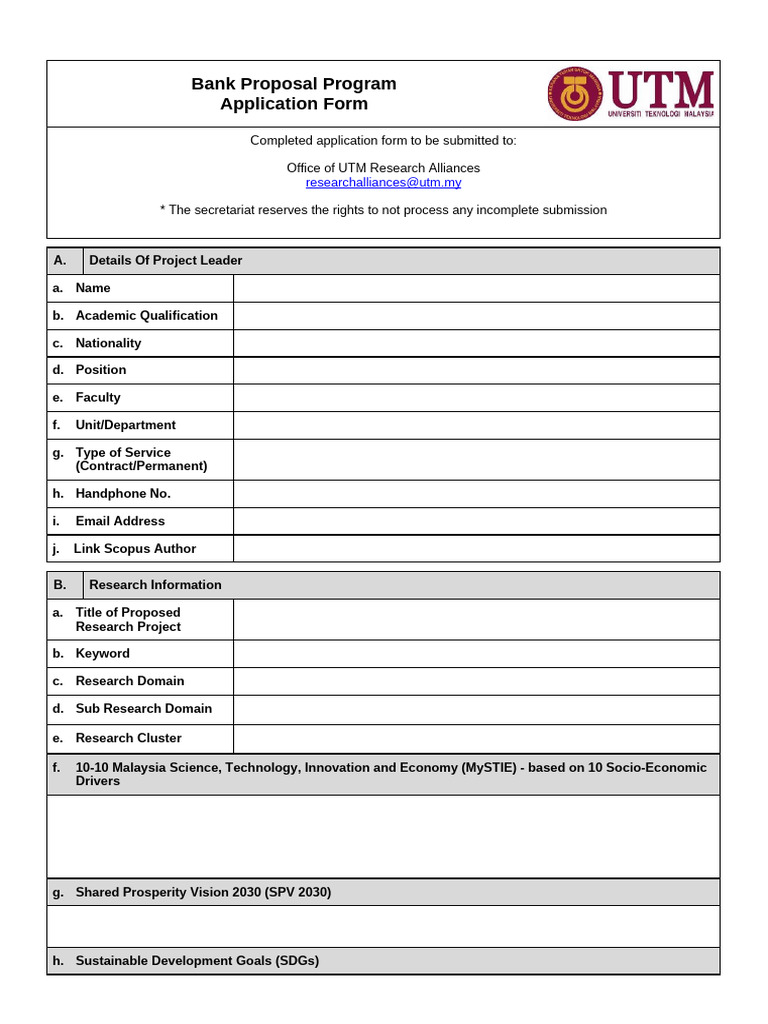 Template Bank Proposal FRGS | PDF | Science