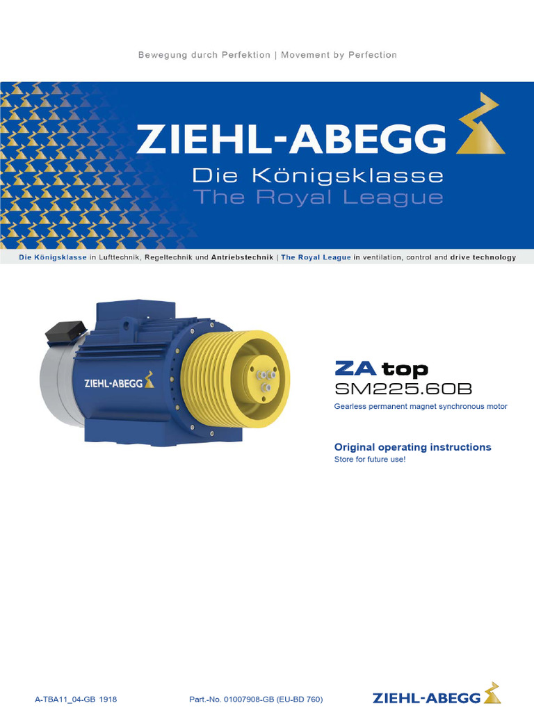 Operating Instruction SM225.60B | PDF | Electric Motor | Elevator