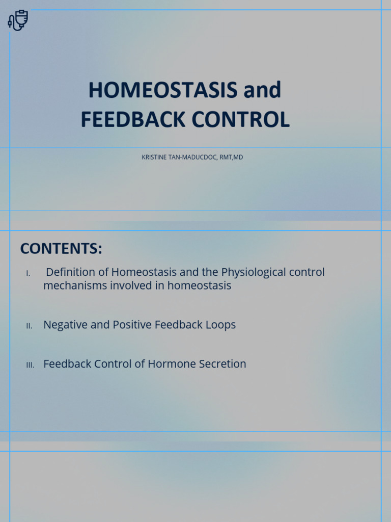 Homeostasis and Feedback Control | PDF | Homeostasis | Luteinizing Hormone