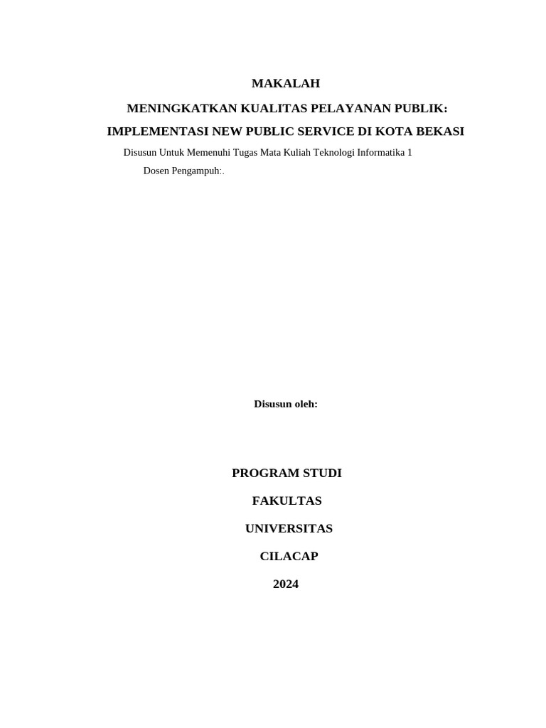 MAKALAH 20 Halaman | PDF
