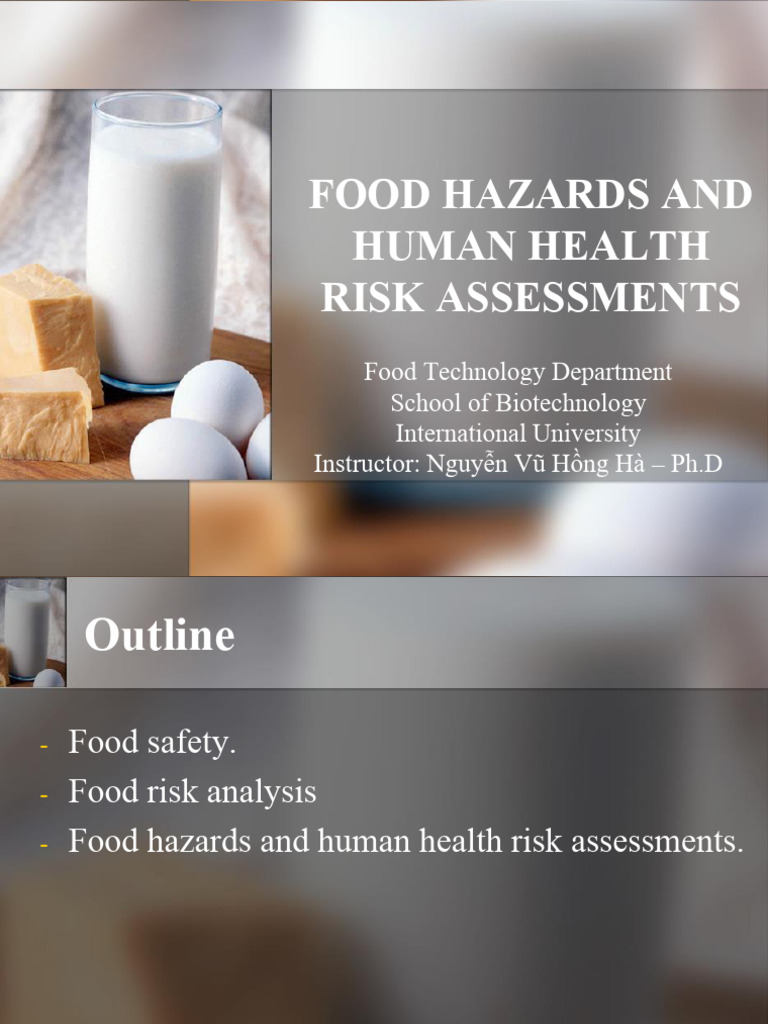 Chapter 5. Food hazards and human health risk assessments BB(1) | PDF ...