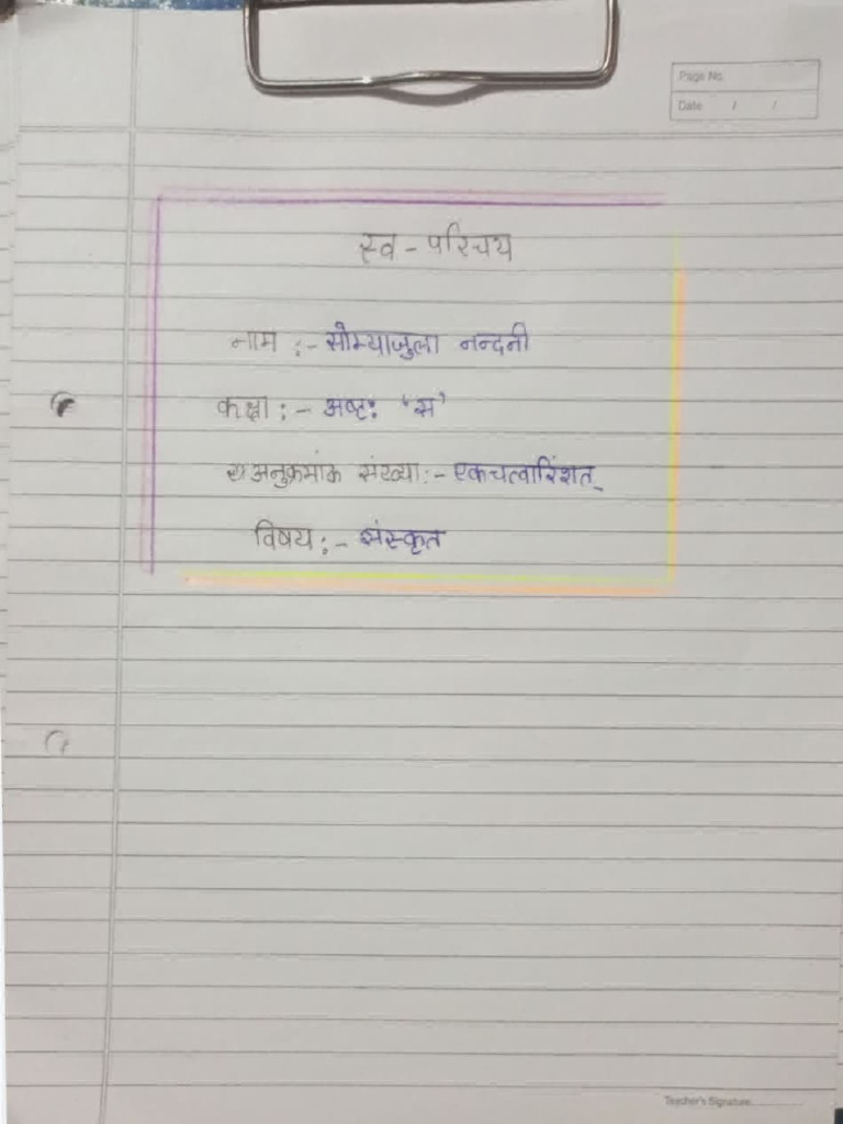 Class 8 Sanskrit Project Guidelines | PDF