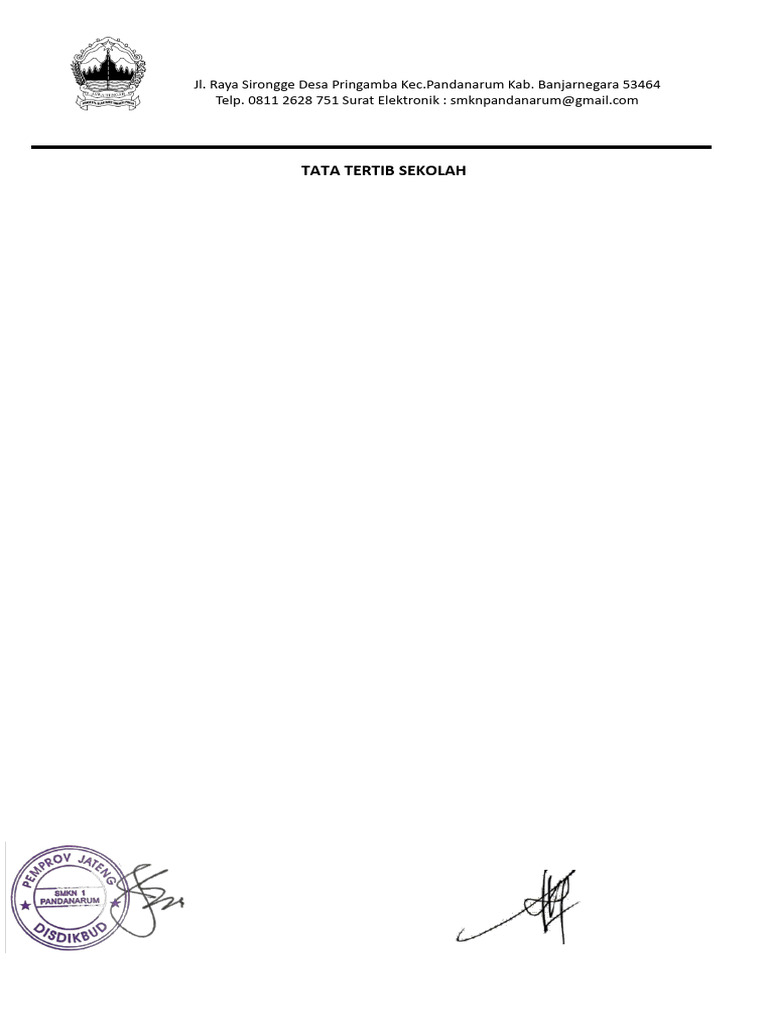 Tata Tertib Peserta Didik - 2025 | PDF