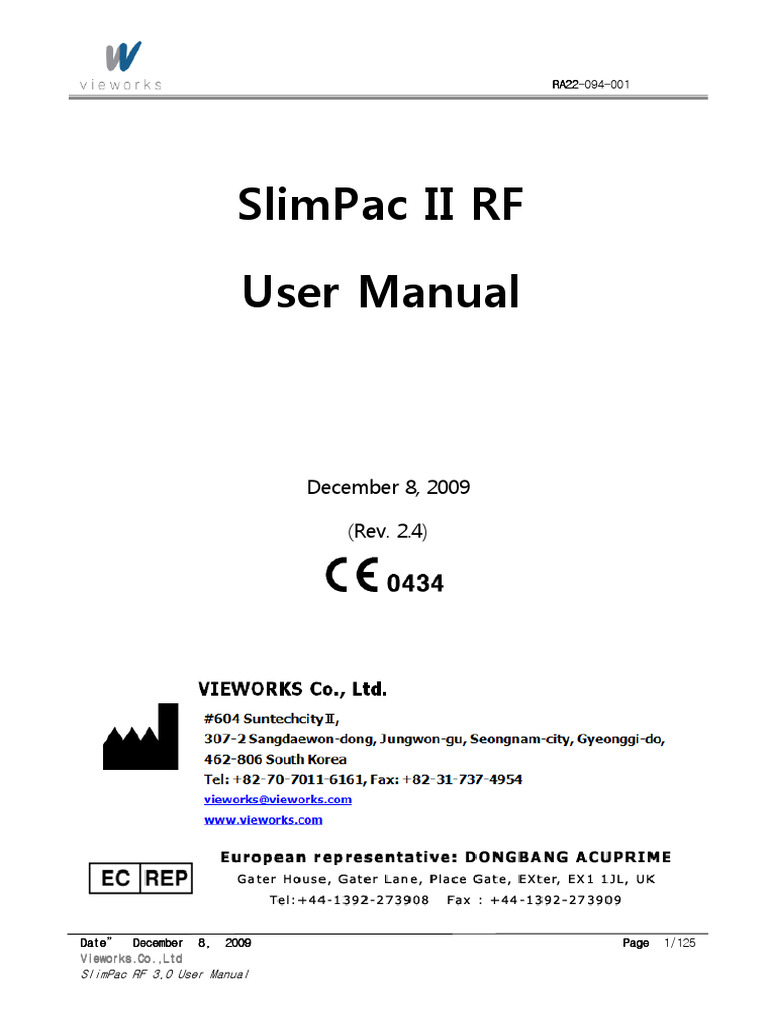 Slimpac II RF User Manual v2.4 en | PDF | Icon (Computing) | Window (Computing)