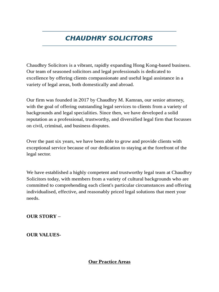 Chaudhry Solicitors | PDF | Alternative Dispute Resolution | Business