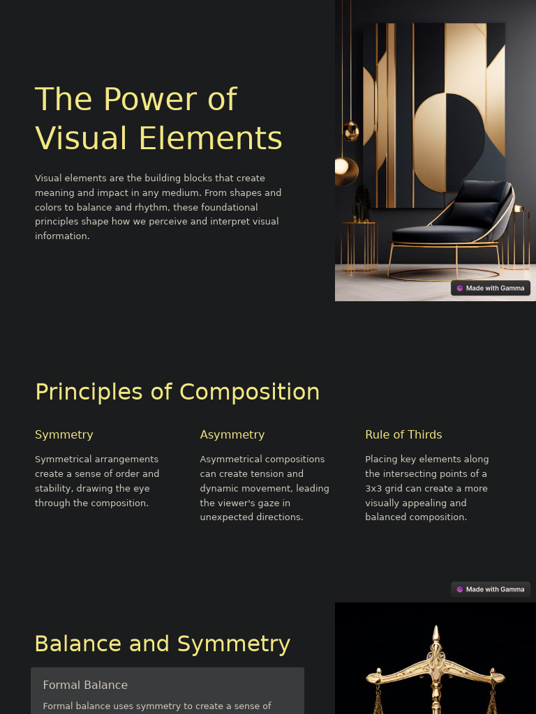 WEEK 1 - The-Power-of-Visual-Elements | PDF | Composition (Visual Arts ...