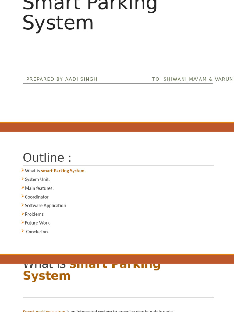 Smart Parking System | PDF | Parking | Parking Lot