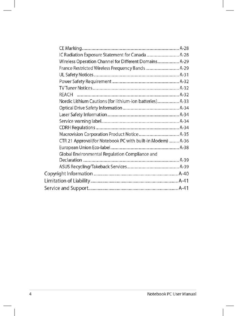 Asus Notebook Manual - 04 | PDF