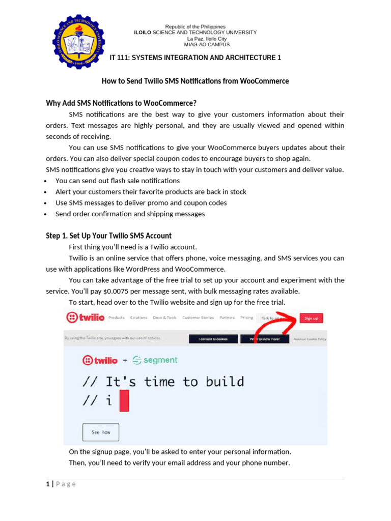10 How To Send Twilio Sms Notifications From Woocommerce Pdf Word Press Telecommunications