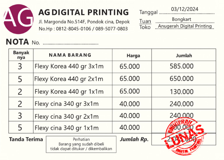 Nota Ag | PDF