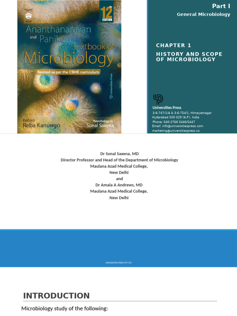 Chapter 1 | PDF | Microbiology | Infection