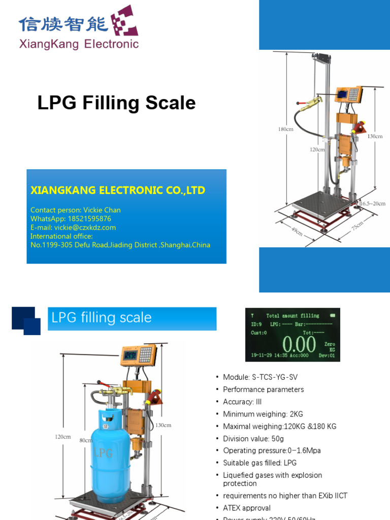 Xiangkang LPG Filling Scale Machine | PDF | Liquefied Petroleum Gas ...